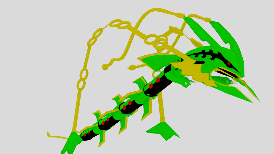 3D mega rayquaza model - TurboSquid 1202875
