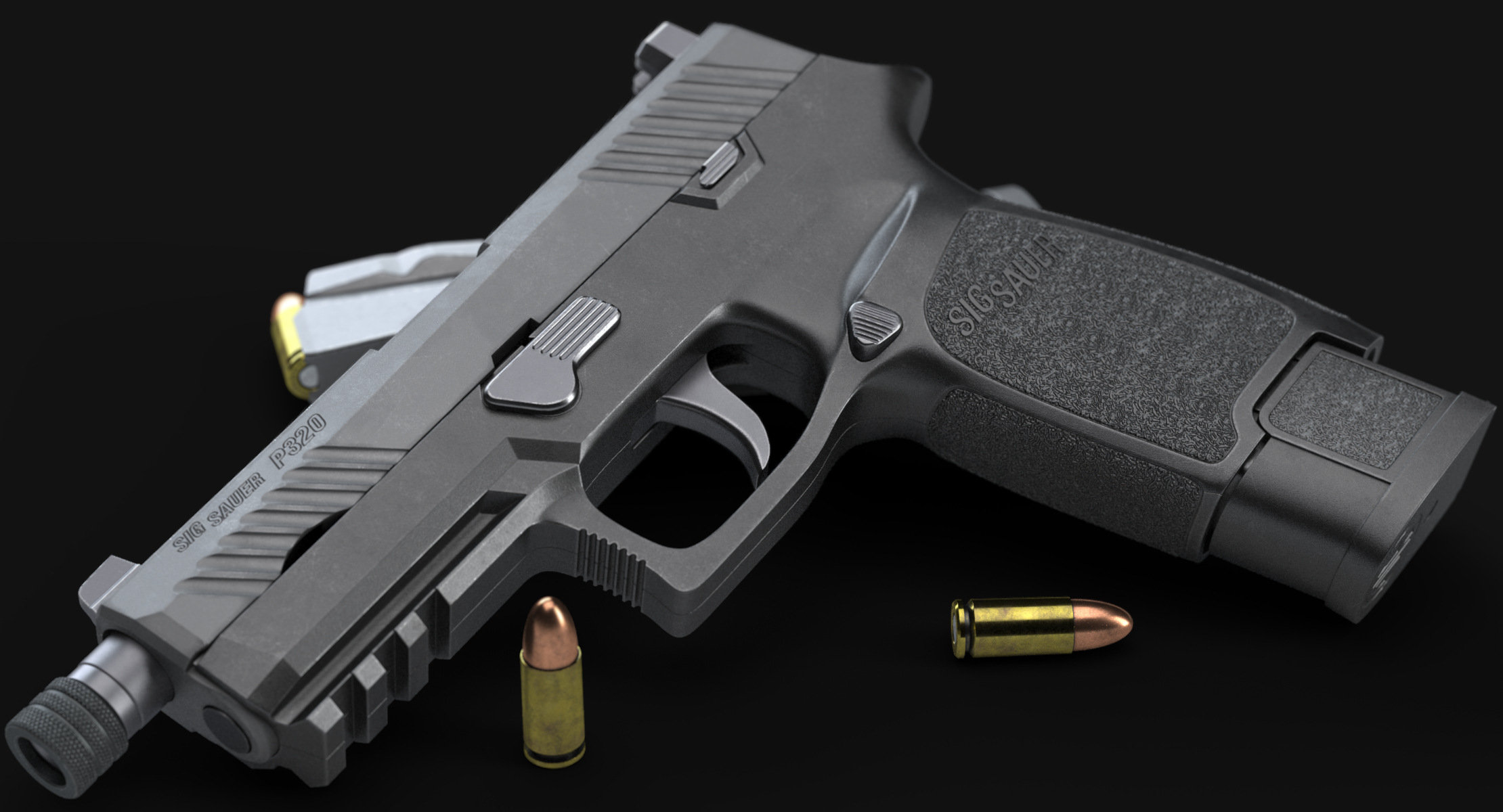 3D sig sauer p320 tacops model - TurboSquid 1202888