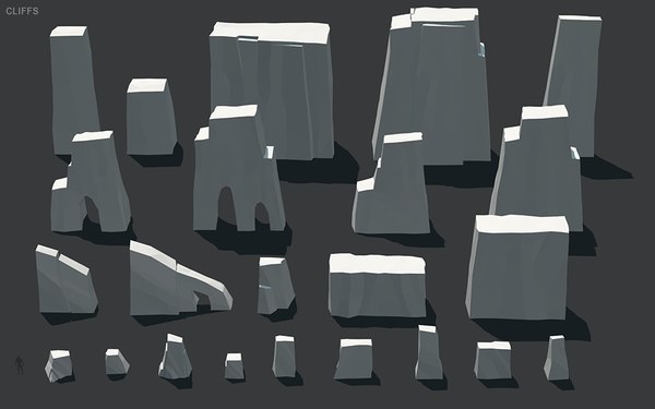 3D stylized cliffs model - TurboSquid 1202907