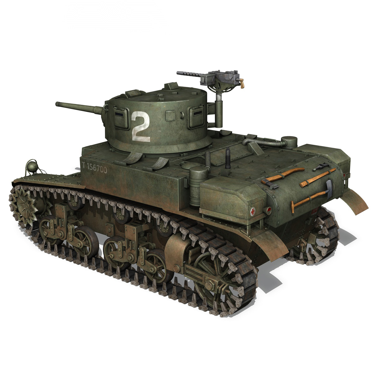 M3a1 light tank stuart 3D - TurboSquid 1202967