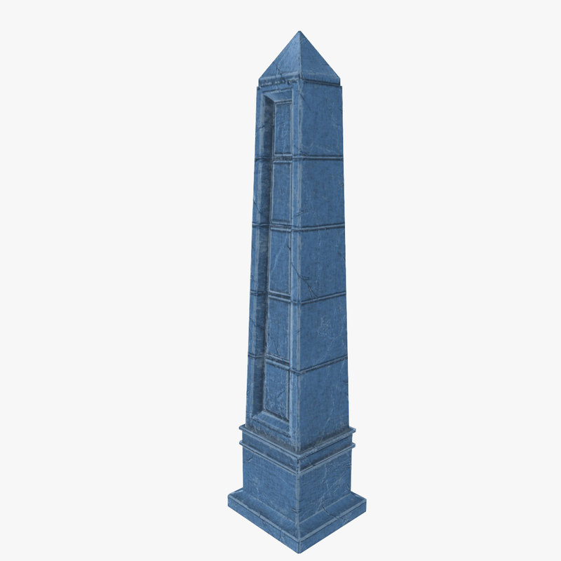 Ready obelisk blue 3D - TurboSquid 1203237