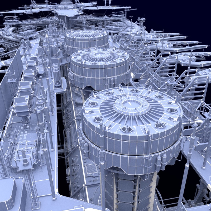 Space station drydock model - TurboSquid 1203254