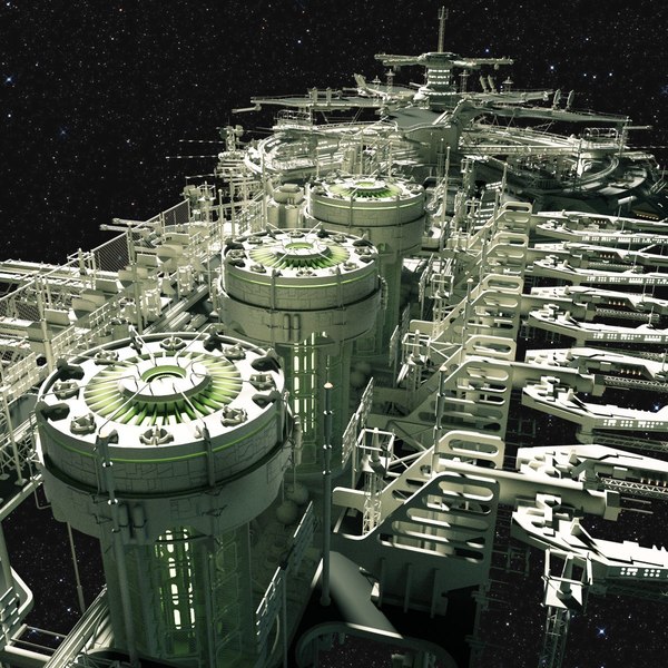 Space station drydock model - TurboSquid 1203254