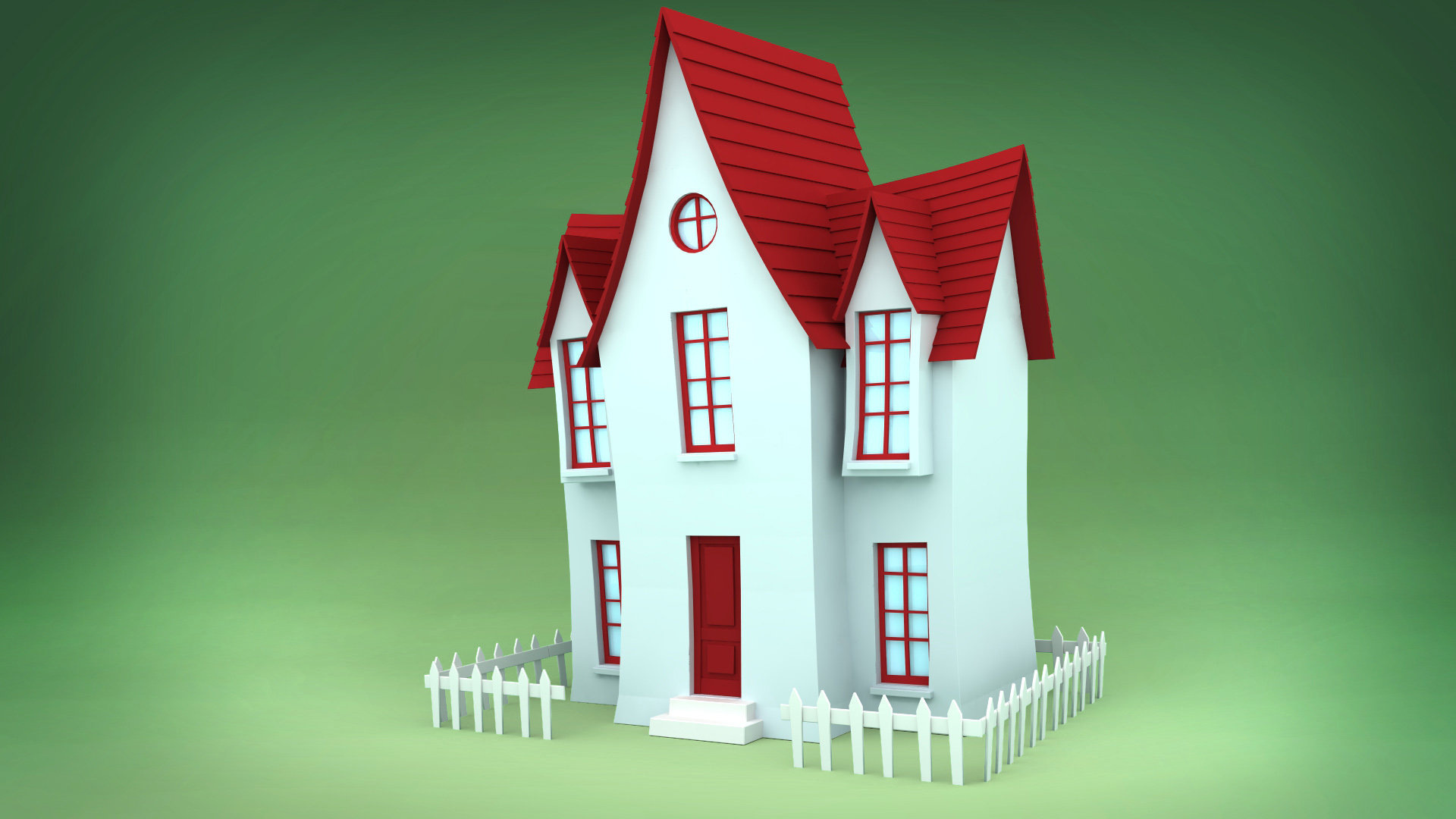 Cartoon house 3D model - TurboSquid 1203427