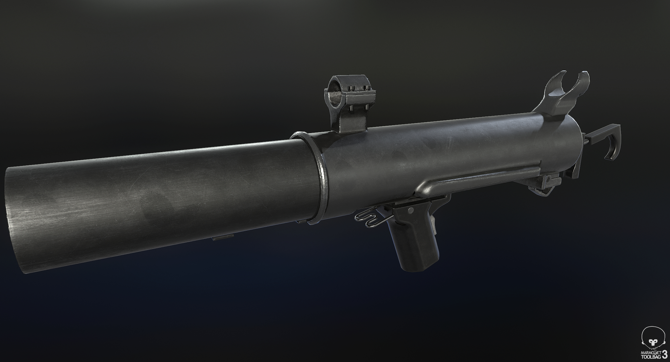 XM177 mit XM148 Granatwerfer 3D-Modell - TurboSquid 1203528