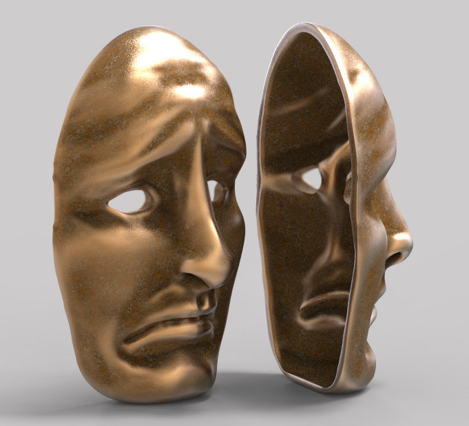 3D model facemask sad mask - TurboSquid 1203568