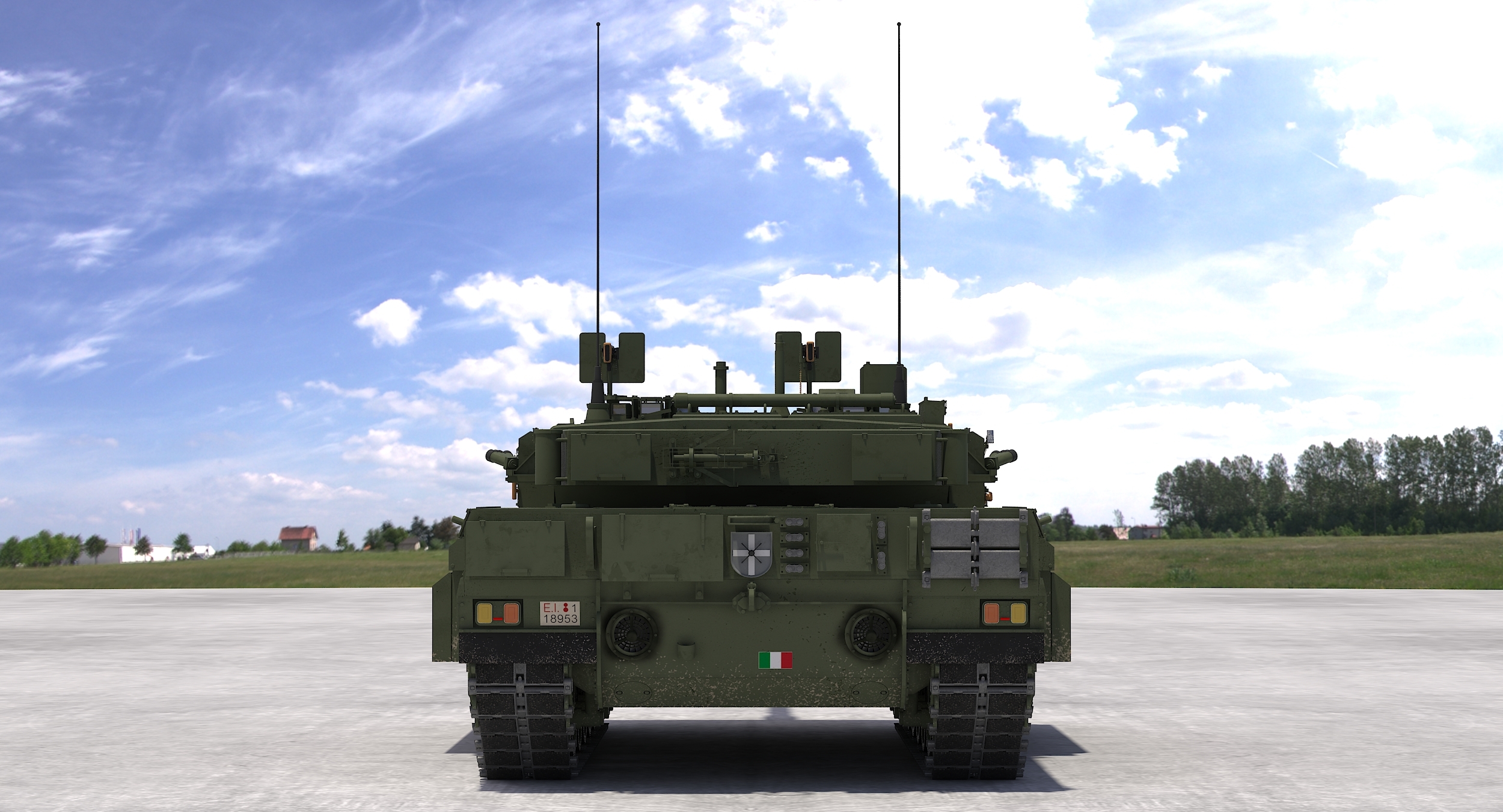 C1 ariete reactive armour 3D model - TurboSquid 1203674