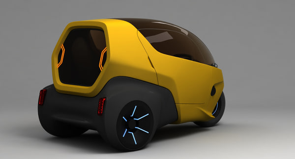 Bemo three-wheeler concept 3D - TurboSquid 1203711