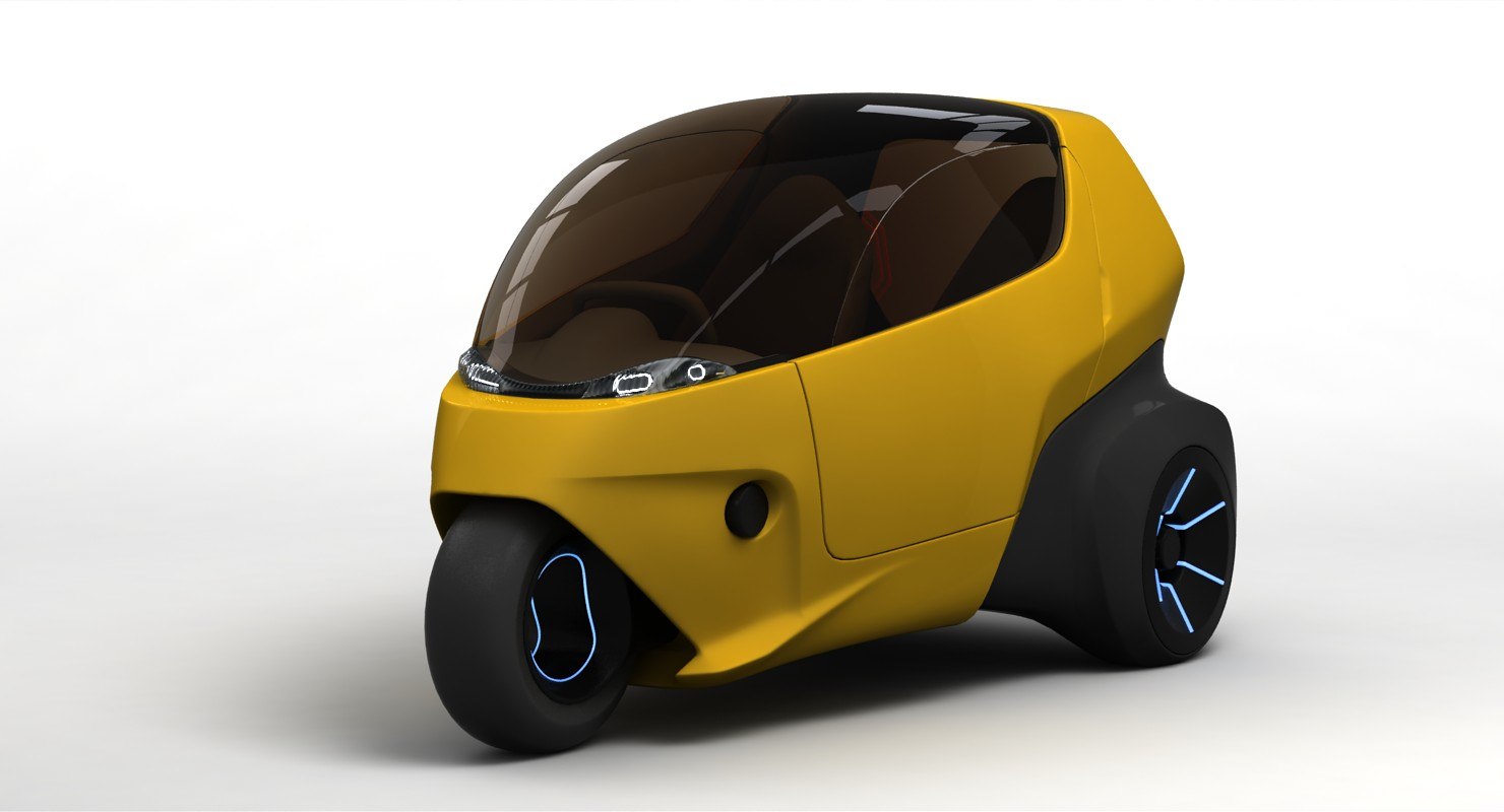 Bemo three-wheeler concept 3D - TurboSquid 1203711