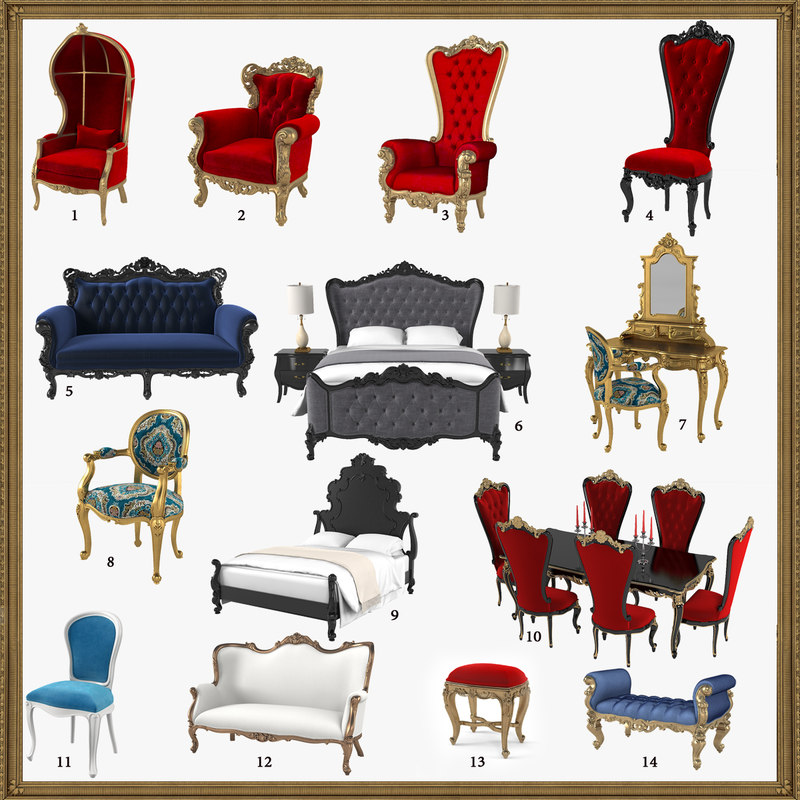 3D fabulous baroque s funiture model - TurboSquid 1203743