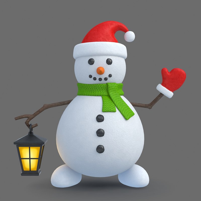 Snowman snow 3D model - TurboSquid 1203850 Snowman snow 3D model - TurboSquid 1203850