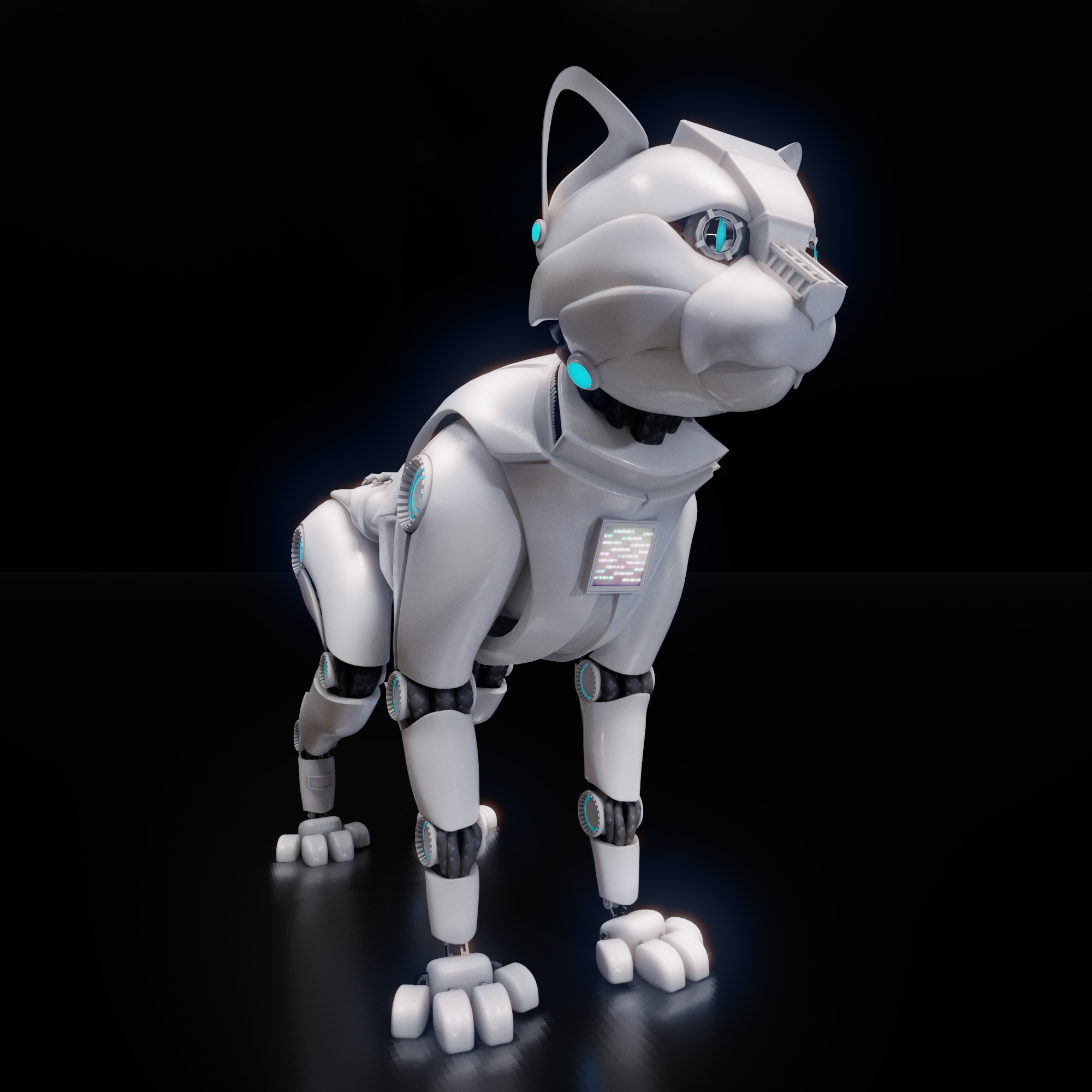 3D robot cat model - TurboSquid 1203885