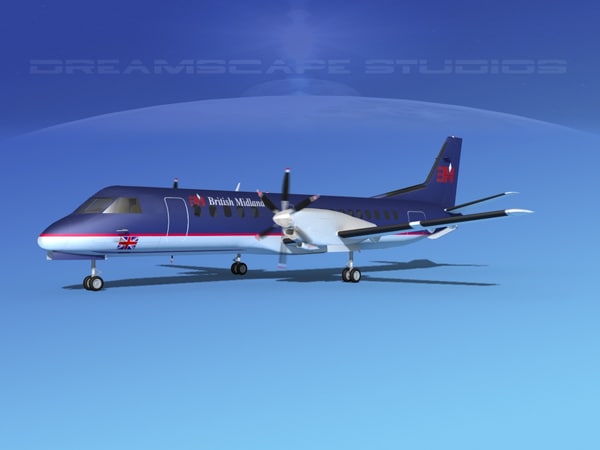 SAAB SF2000 영국 미들랜드 3D 모델 - TurboSquid 1203945