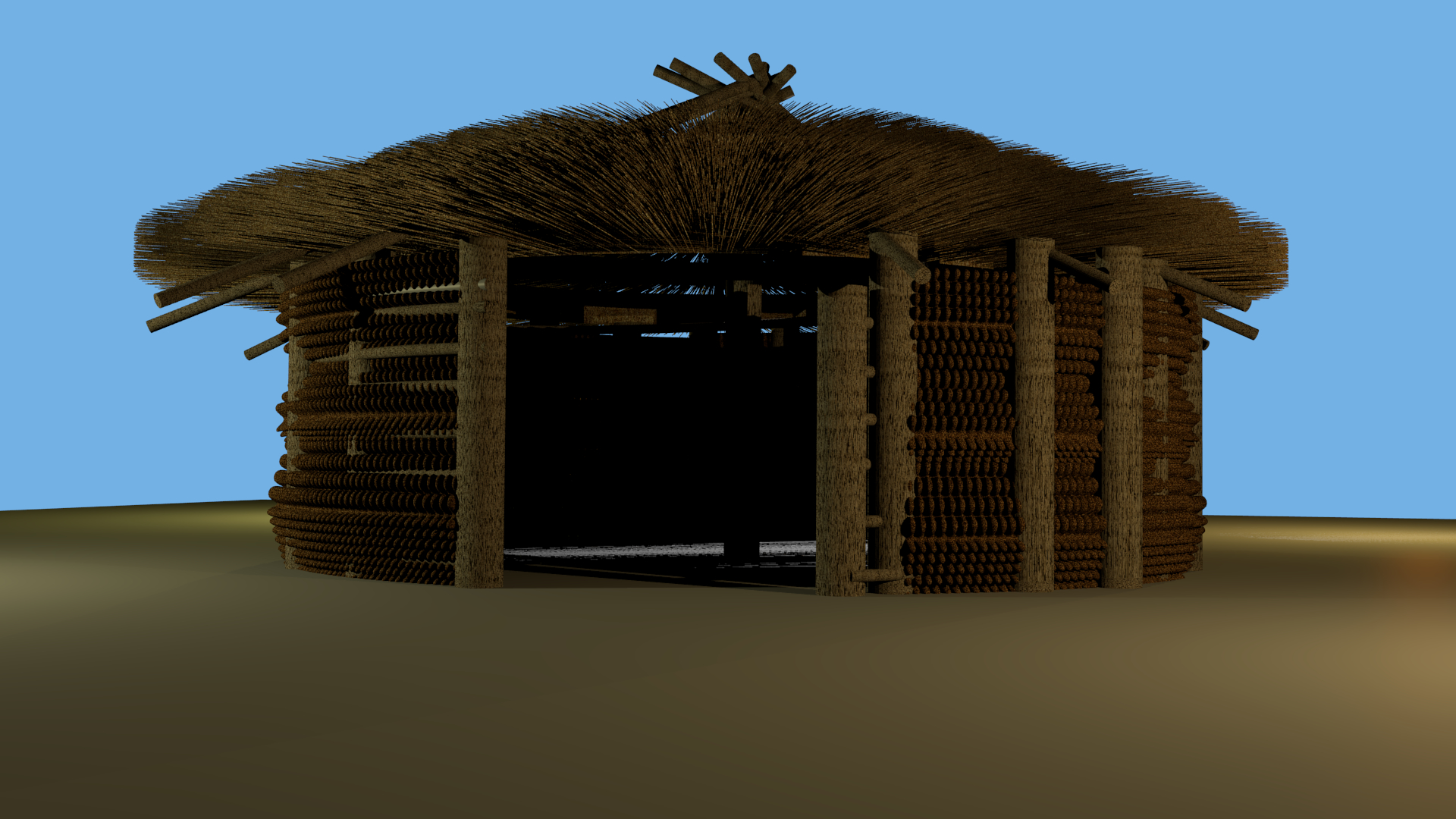 3D africa hut model - TurboSquid 1203972