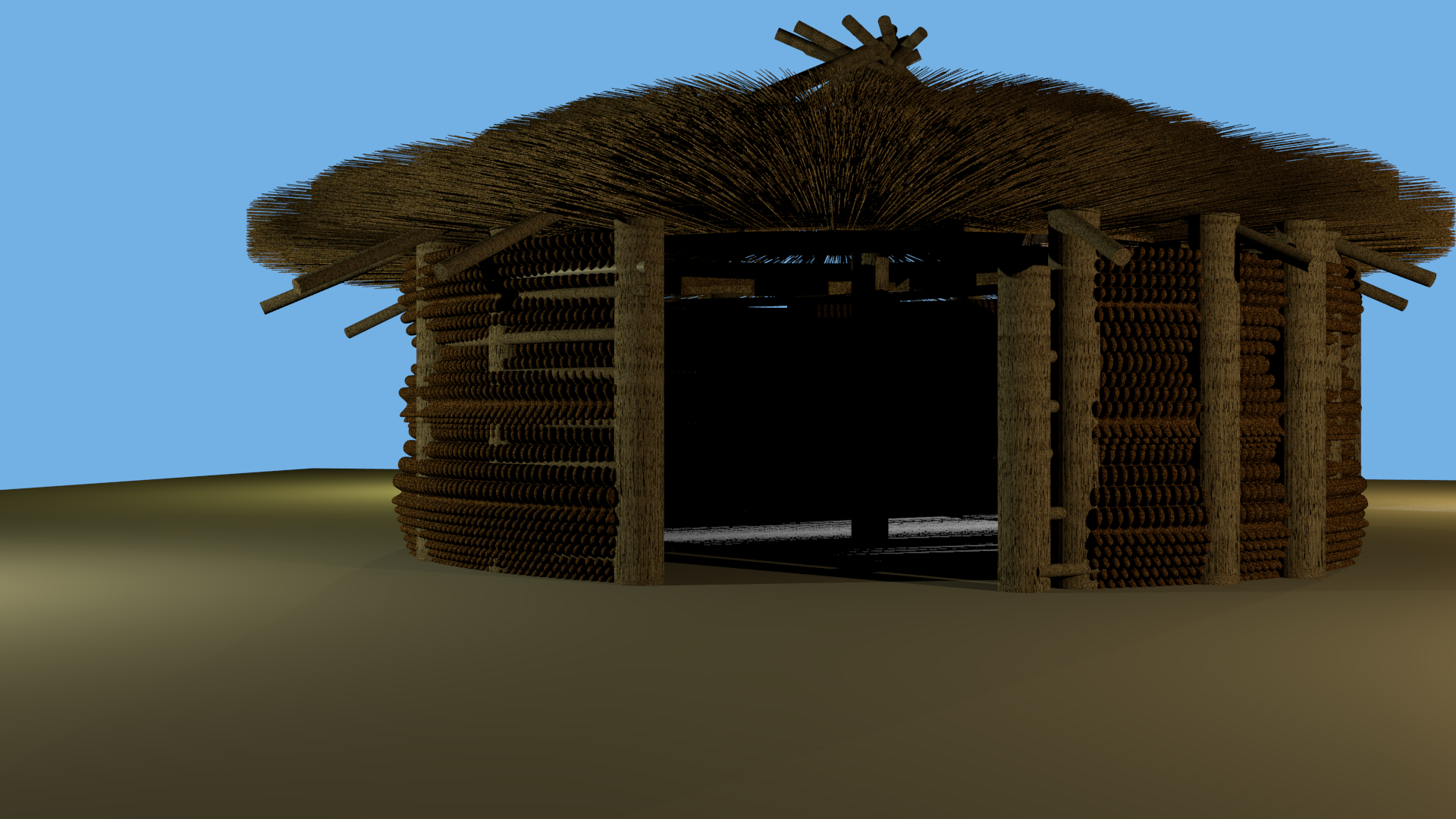 3D africa hut model - TurboSquid 1203972