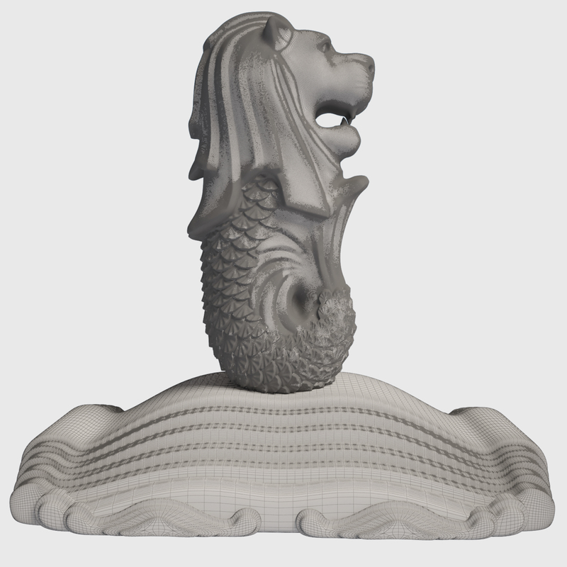 Singapore merlion 3D model - TurboSquid 1204065