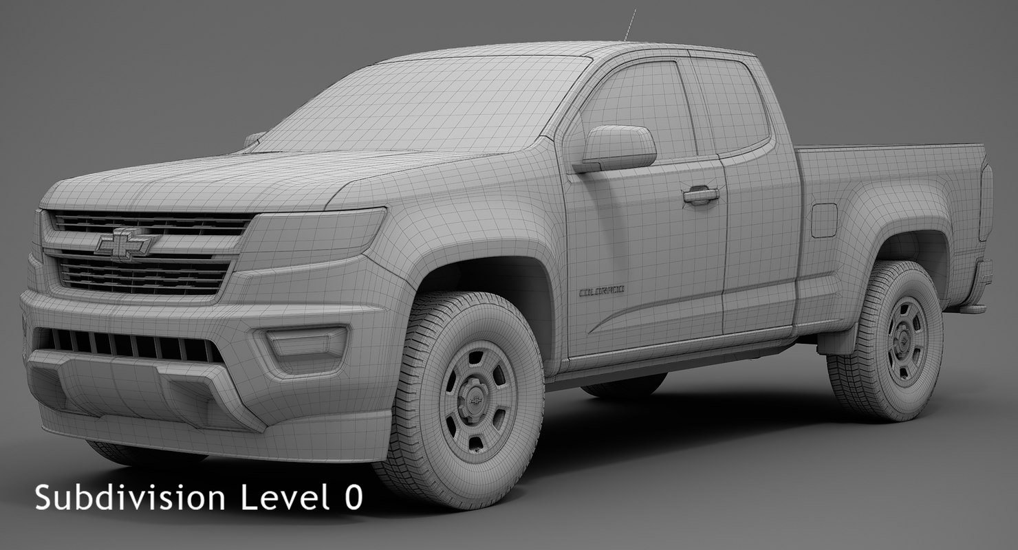 3D chevrolet colorado 2018 extended model - TurboSquid 1204107