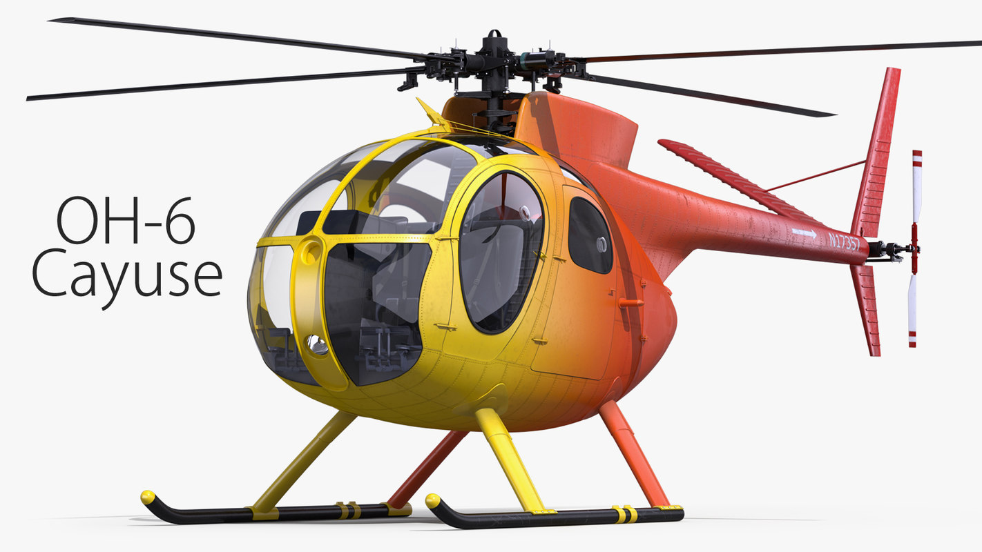 Hughes oh-6 cayuse model - TurboSquid 1204180