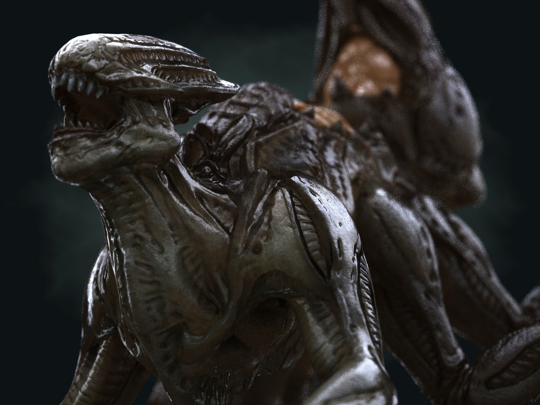 Alien queen creature hd 3D model - TurboSquid 1204228