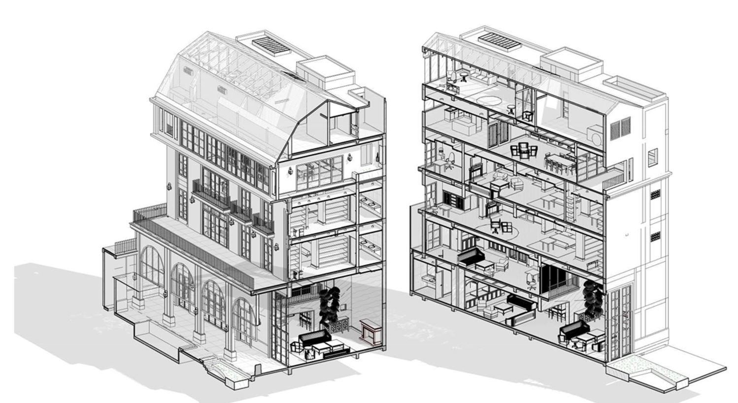 Revit building 3D model - TurboSquid 1204259