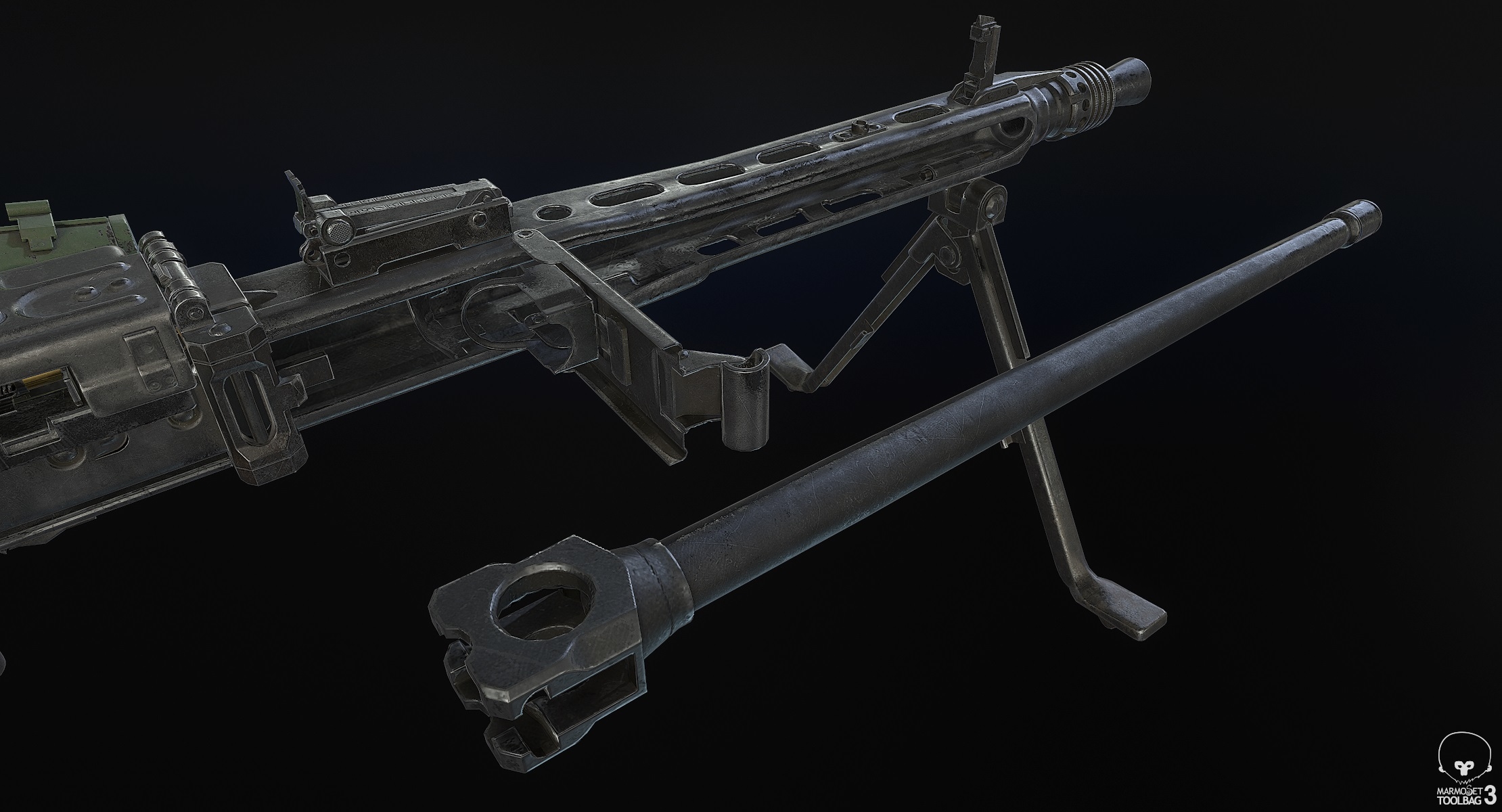 3D model mg42 asset world - TurboSquid 1204282