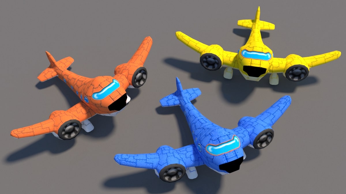Cartoon Airplane 3D Models for Download | TurboSquid