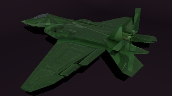 Aircraft razor fighter 3D model - TurboSquid 1204340