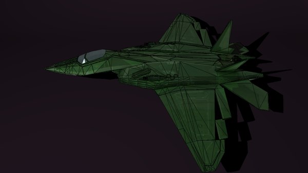 Aircraft razor fighter 3D model - TurboSquid 1204340