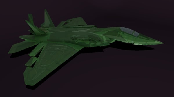 Aircraft razor fighter 3D model - TurboSquid 1204340
