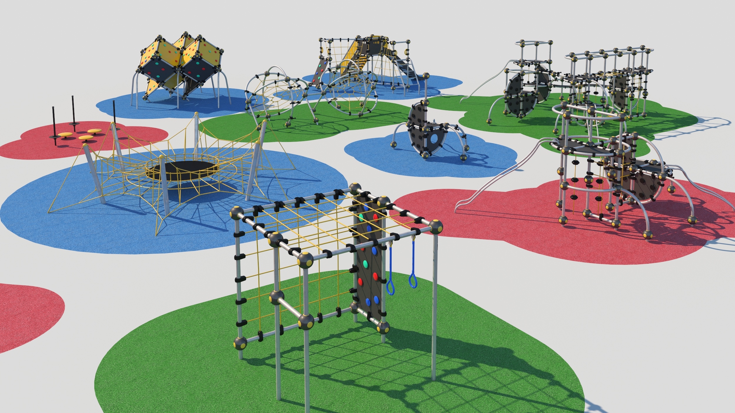 Modern children playground 3D model - TurboSquid 1204376