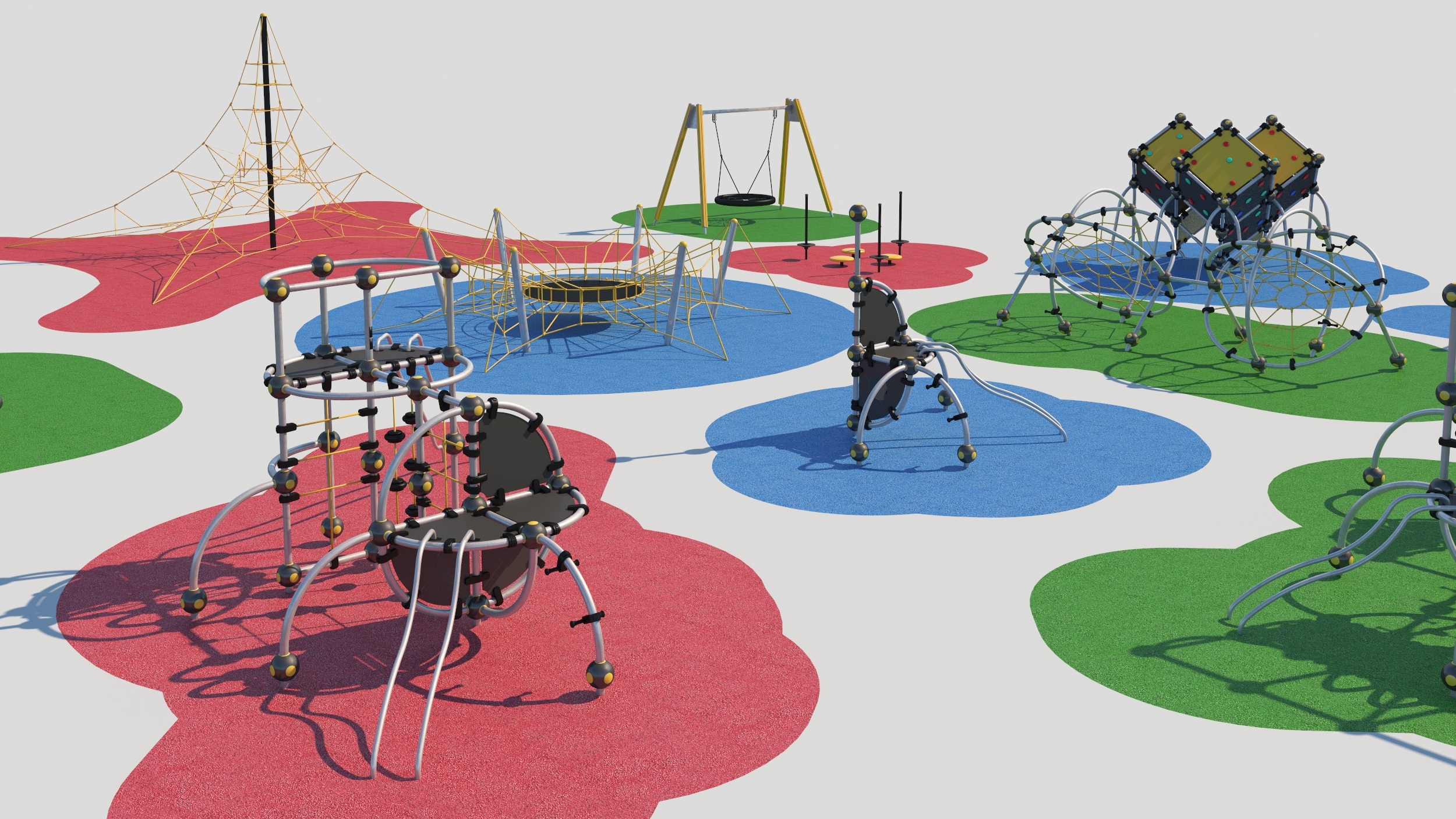 Modern children playground 3D model - TurboSquid 1204376