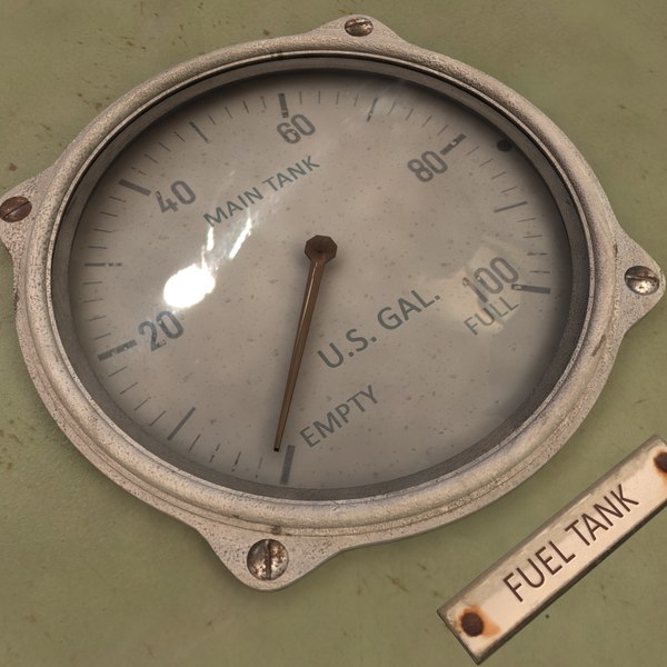 Fuel gauge 3D model - TurboSquid 1204778