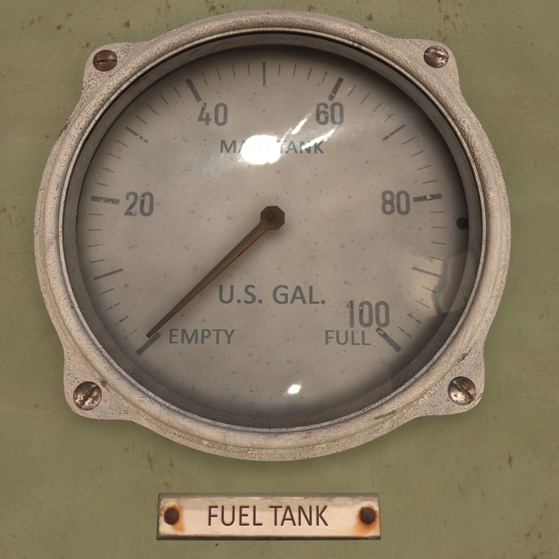 Fuel gauge 3D model - TurboSquid 1204778