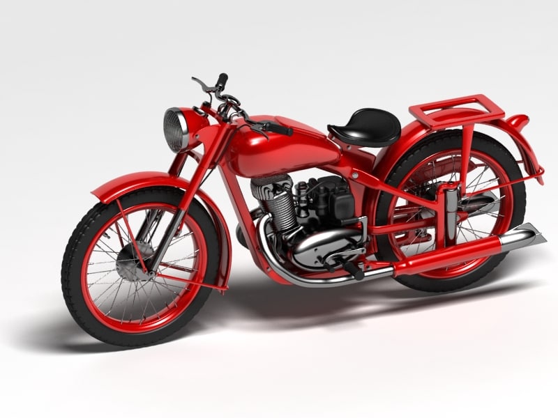 Soviet motorcycle izh-49 3D - TurboSquid 1204794