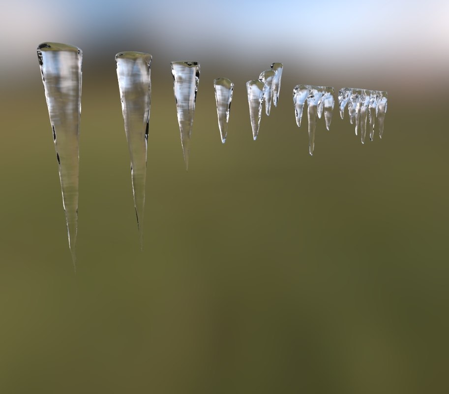 Water spike ice model - TurboSquid 1204950