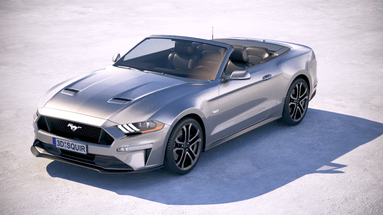 Mustang gt convertible model - TurboSquid 1204999