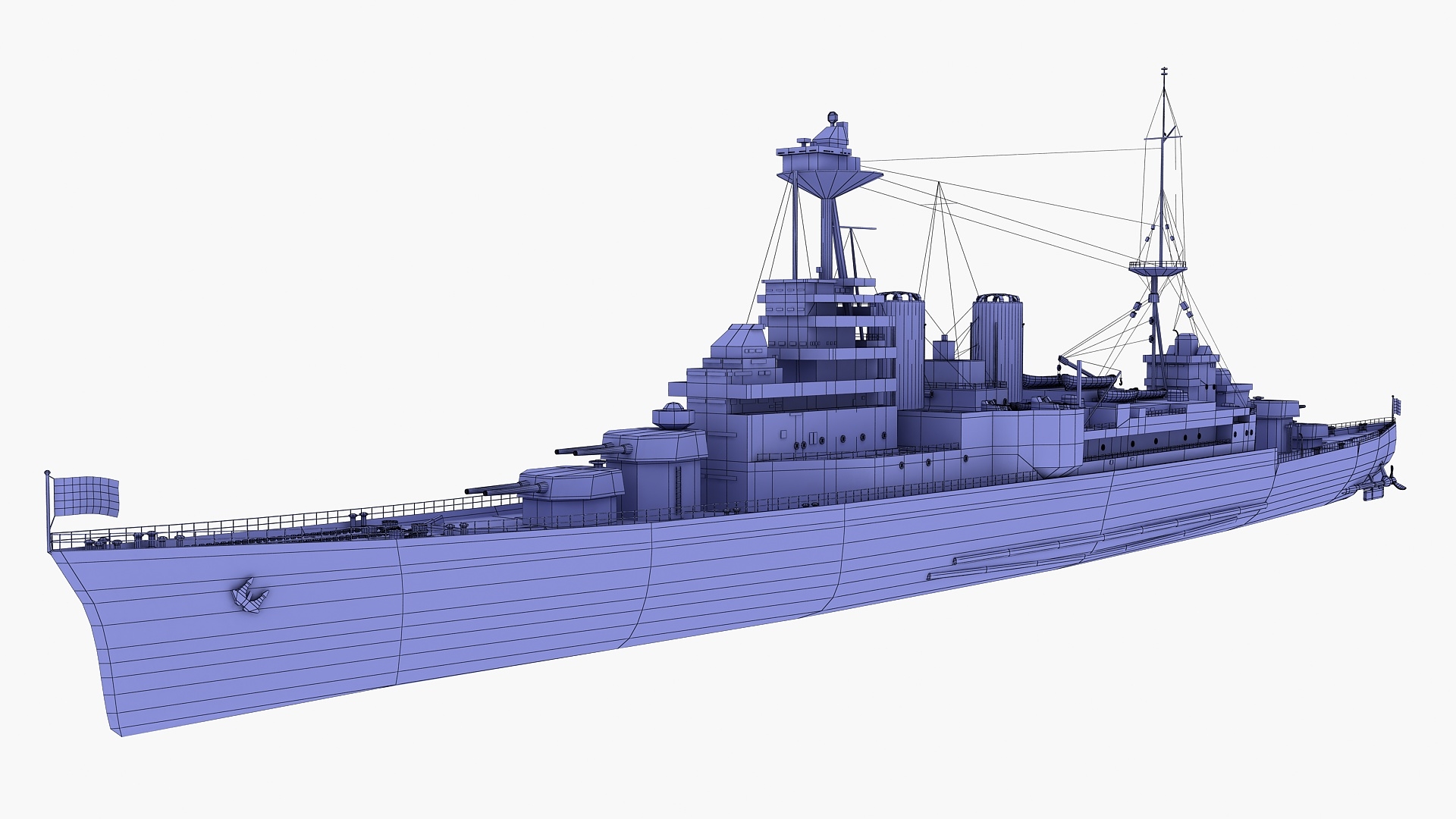 modelo 3d HMS Hood - TurboSquid 1205038