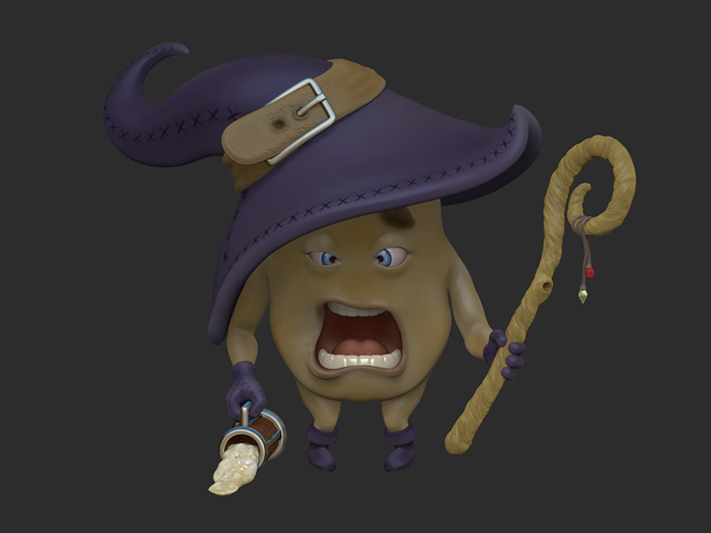 3D funny mage - TurboSquid 1205152
