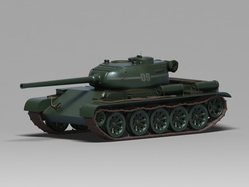 3D soviet tank t-44 - TurboSquid 1205160