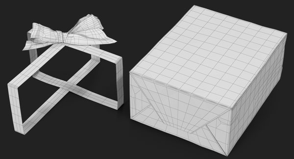 3D gift box paper 2 model - TurboSquid 1205355