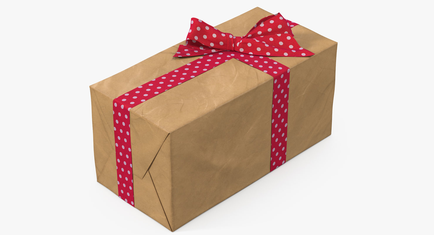 Gift box paper 3 3D model - TurboSquid 1205359