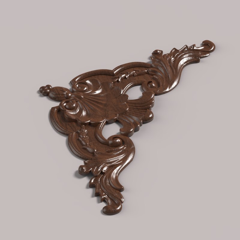 Corner decor carving 3D - TurboSquid 1205416