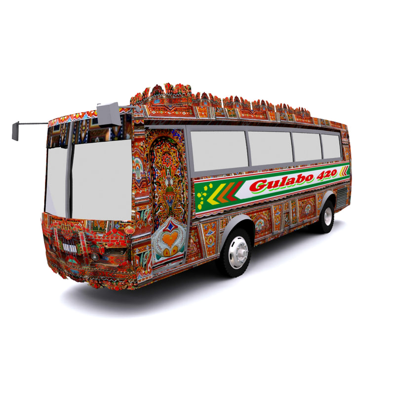 3D pakistani bus - TurboSquid 1205506