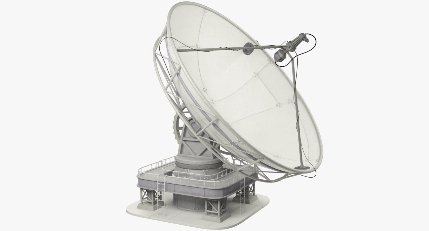 Satellite dish 3D model - TurboSquid 1205580