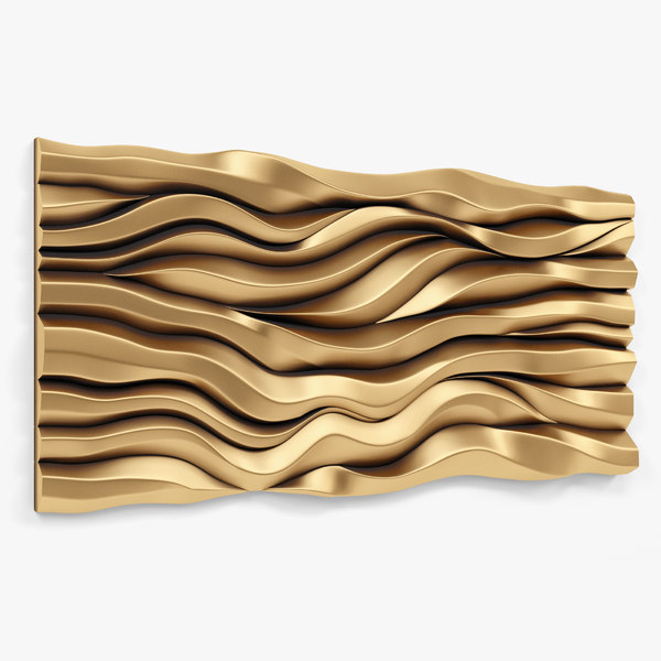 Panel wave model - TurboSquid 1205617