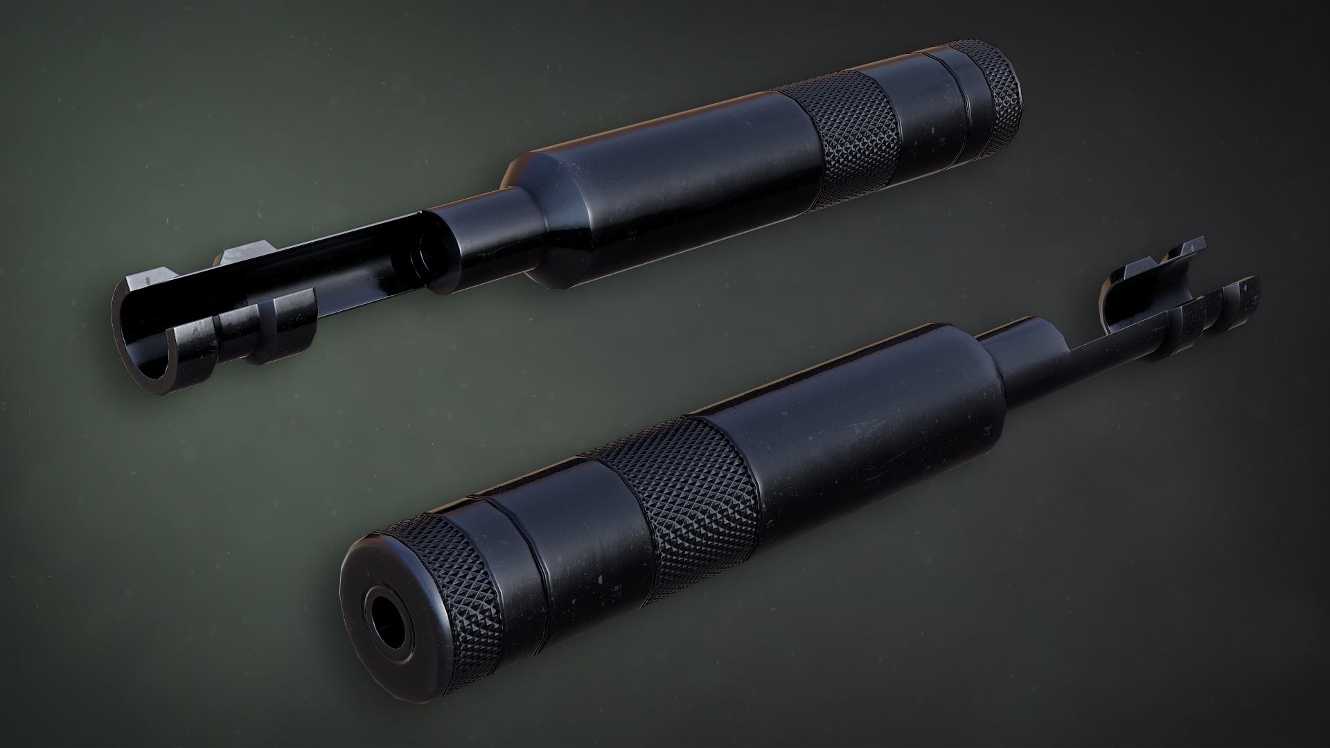 3D pbr nagant revolver silencer - TurboSquid 1205727