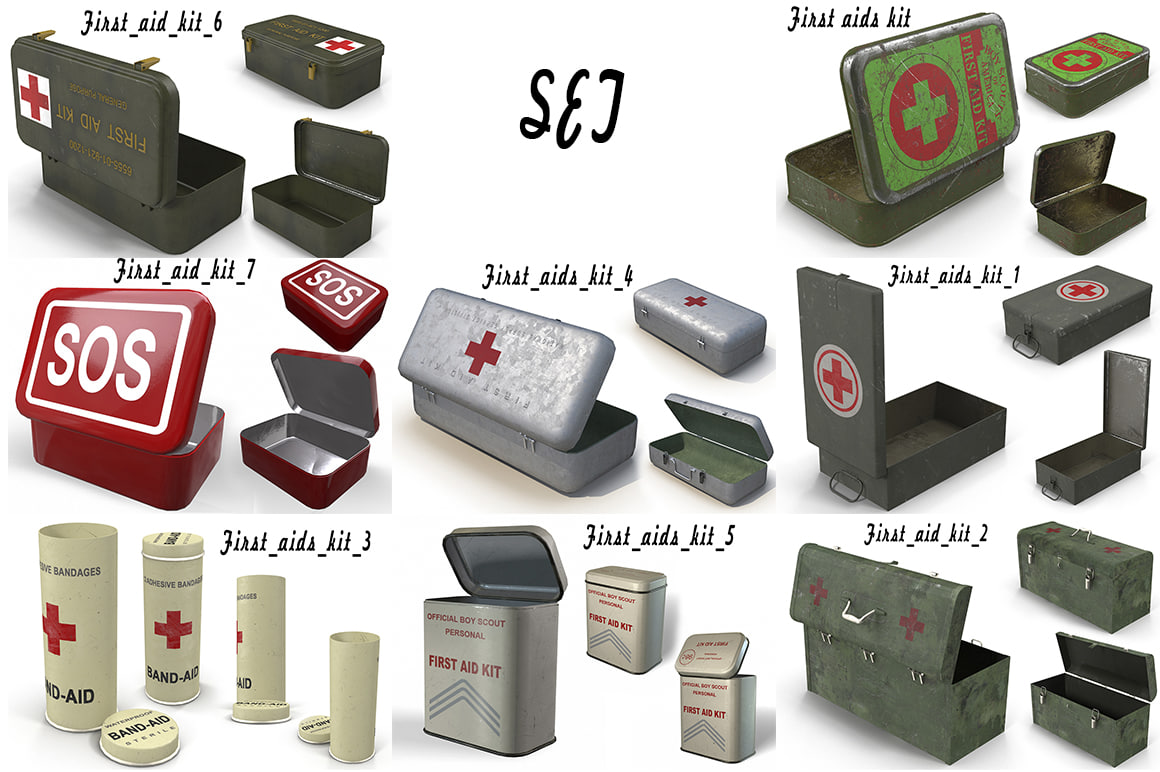 3D aids kits model - TurboSquid 1205799