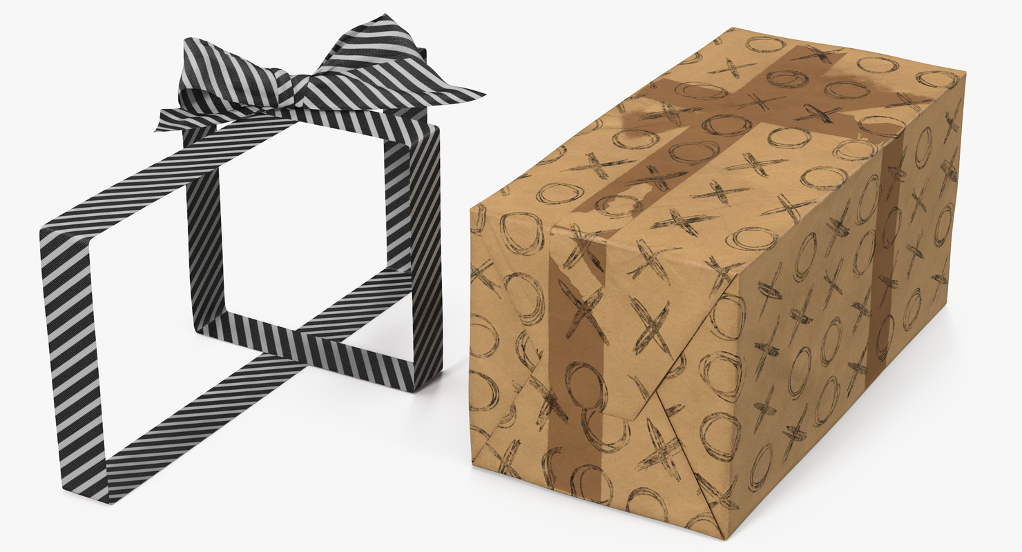 3D gift box paper 7 - TurboSquid 1205875