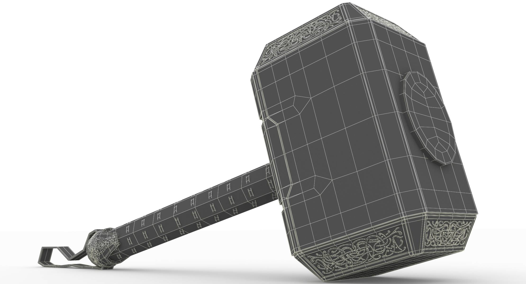 modelo 3d El martillo de Thor (Mjolnir) - TurboSquid 1205892