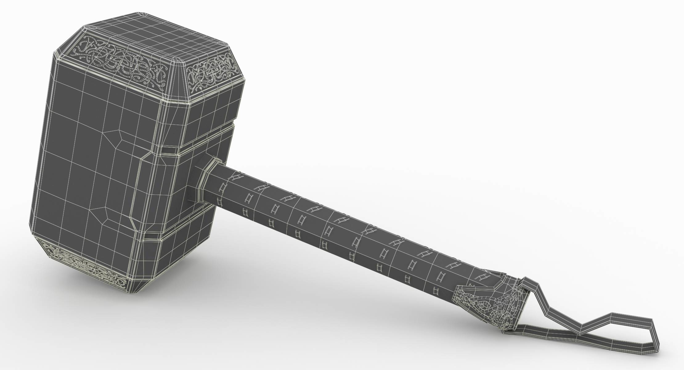 modelo 3d El martillo de Thor (Mjolnir) - TurboSquid 1205892